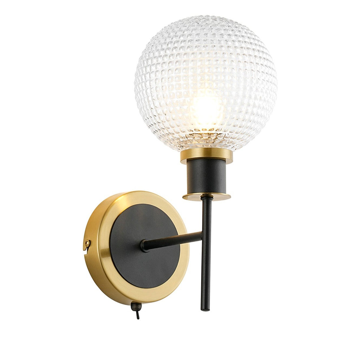Duncan Single Wall Light (Various Glass Options) — Exclusive Lighting Ltd