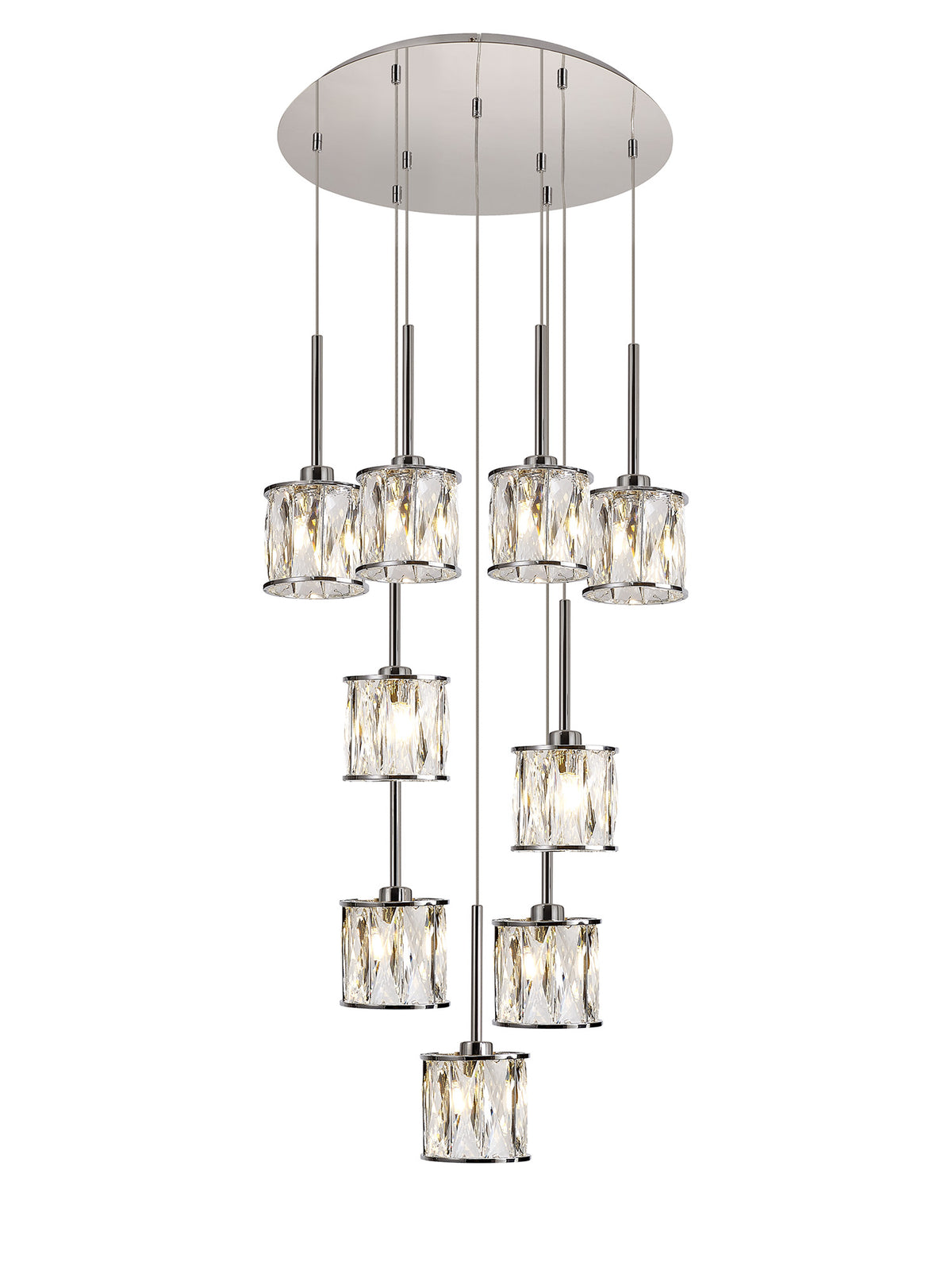 Azure Crystal 9 Light Cluster — Exclusive Lighting Ltd