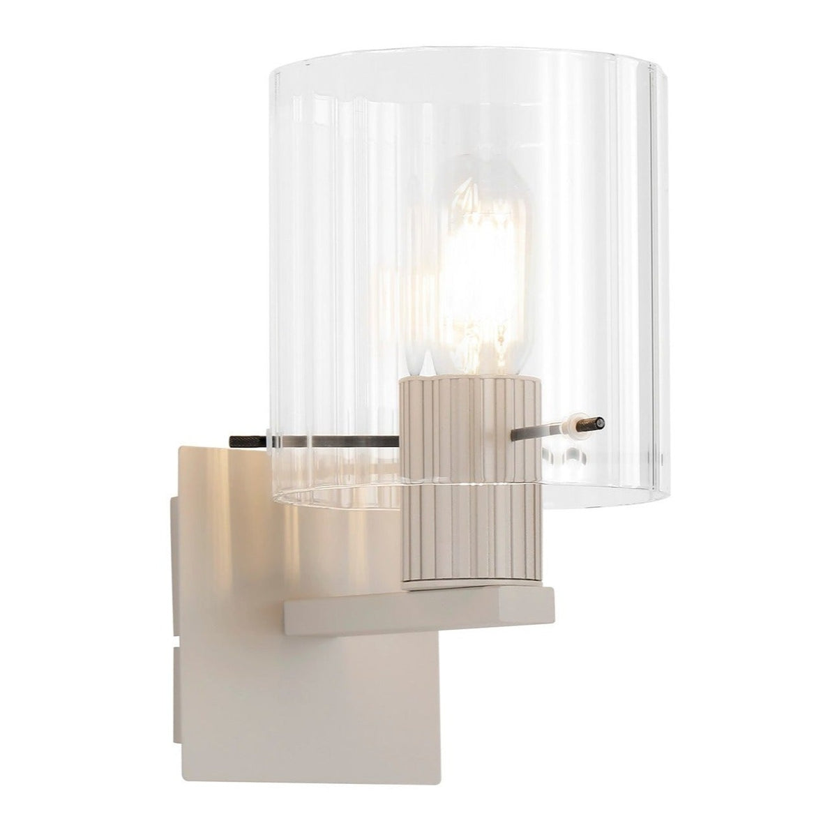 Lavish Ribbed Beige Wall Light — Exclusive Lighting Ltd