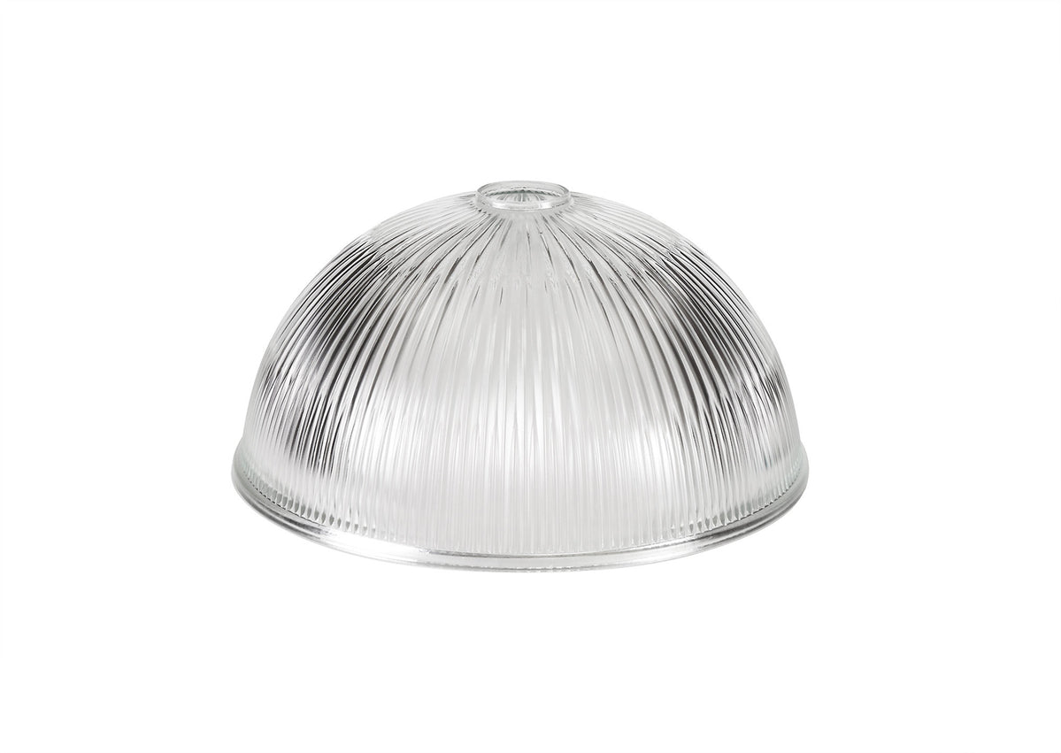 Jayme Ribbed Dome Glass Shade — Exclusive Lighting Ltd