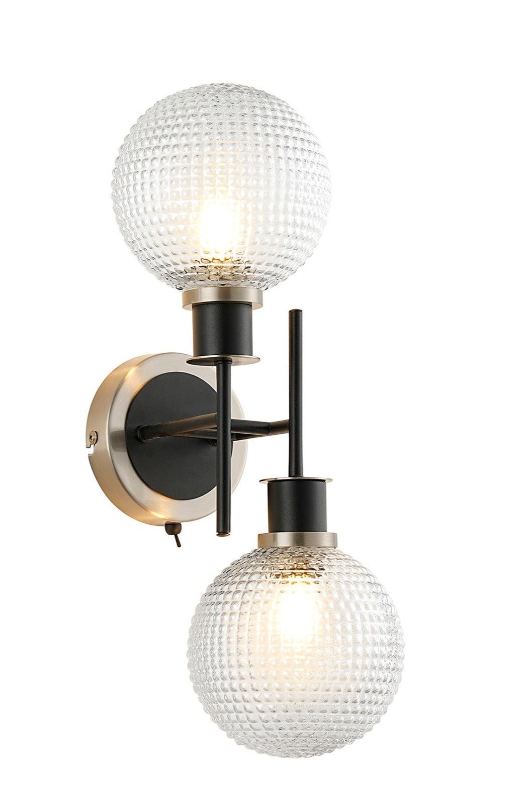 Duncan Double Wall Light (Various Glass Options) — Exclusive Lighting Ltd