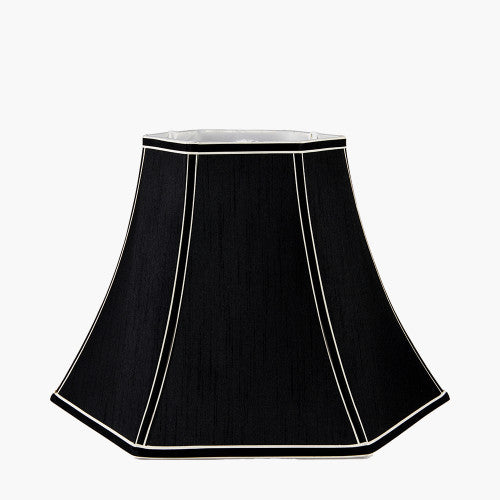 Lucy Black Faux Silk Shade — Exclusive Lighting Ltd