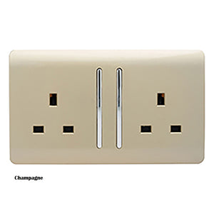 Double Socket : 2 Gang — Exclusive Lighting Ltd